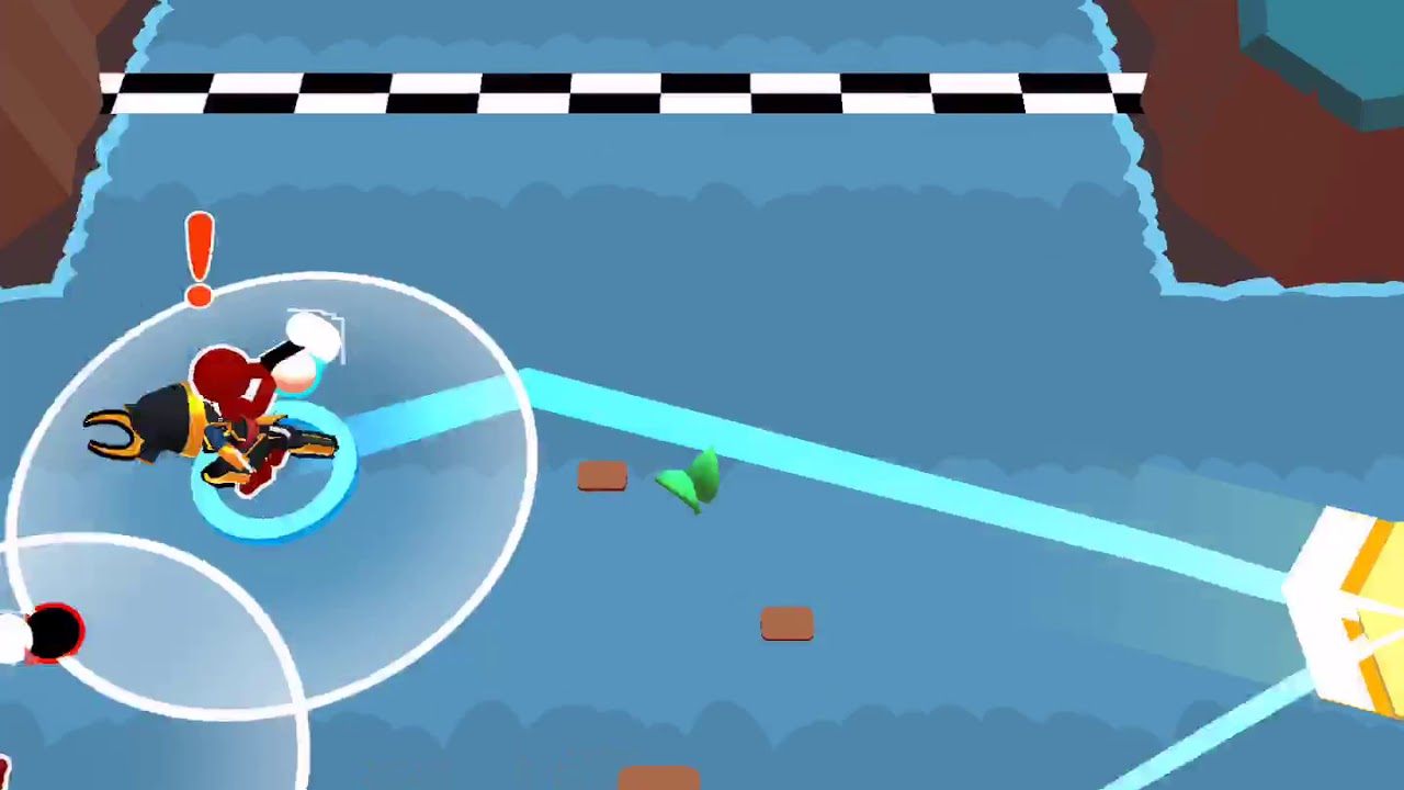 Fighting bad guys in Stick man Dash - YouTube