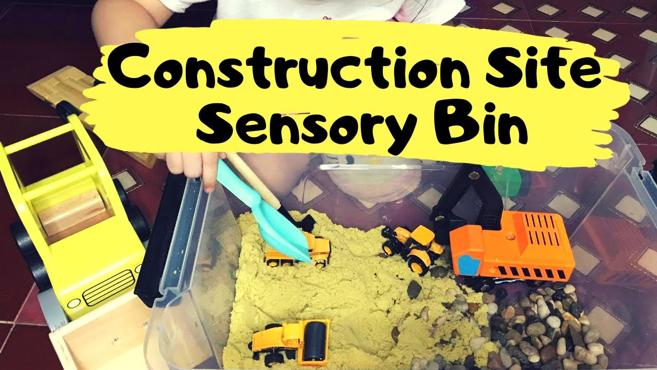 Sensory Bin Ideas | Construction Site - YouTube