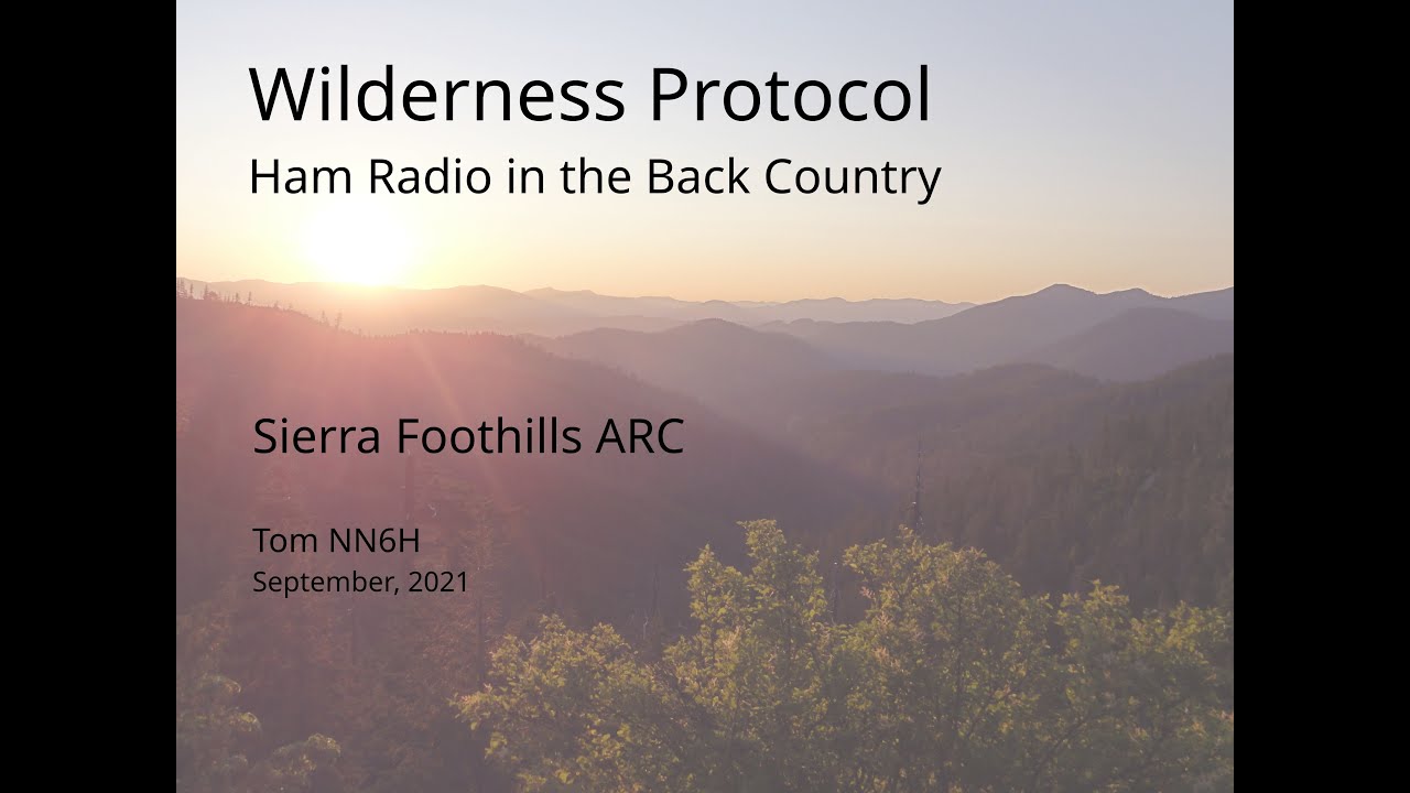 Wilderness Protocol: Ham Radio in the Back Country - YouTube
