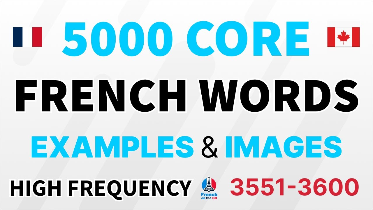 Learn 50 Essential French Words Daily | Master 5000 High-Frequency ...