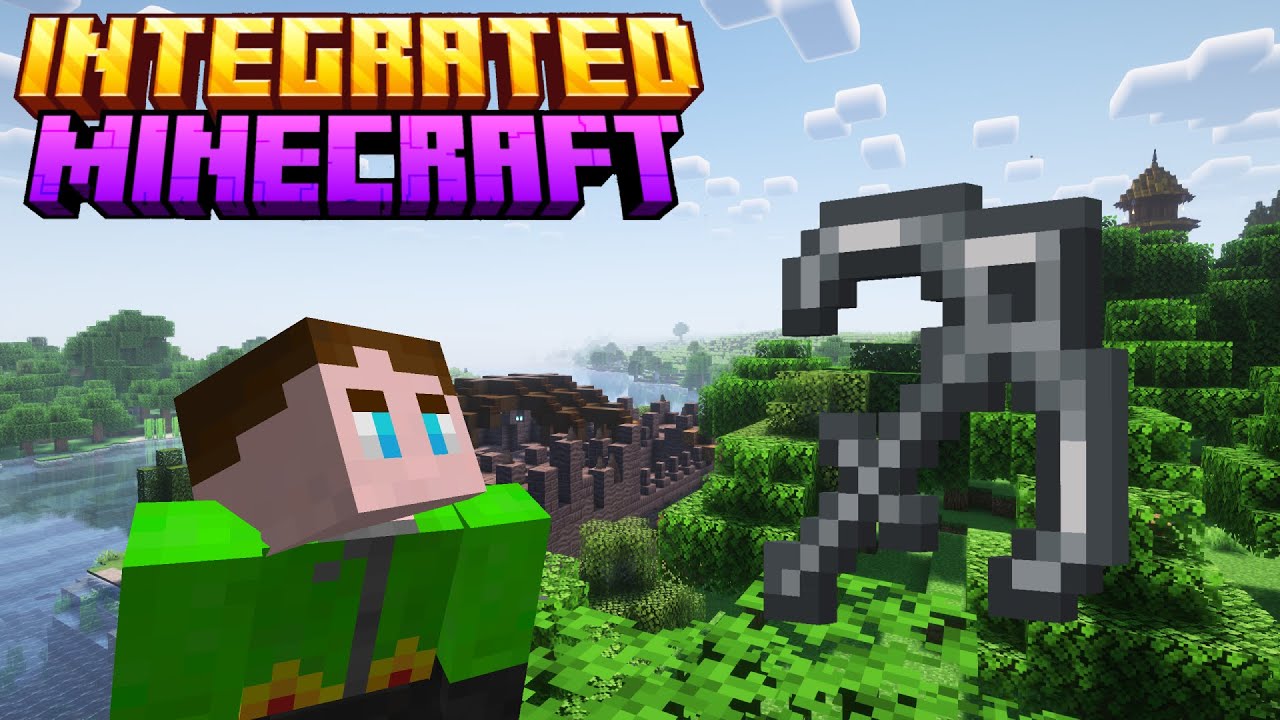The BEST WEAPON In All Of Minecraft! Intergrated Minecraft Ep2 - YouTube