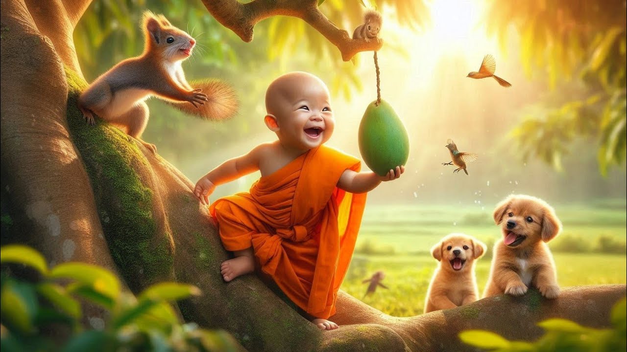 Little monk so cute laughing 🤣🤣//cute baby funny video 😃🥰#cute # ...