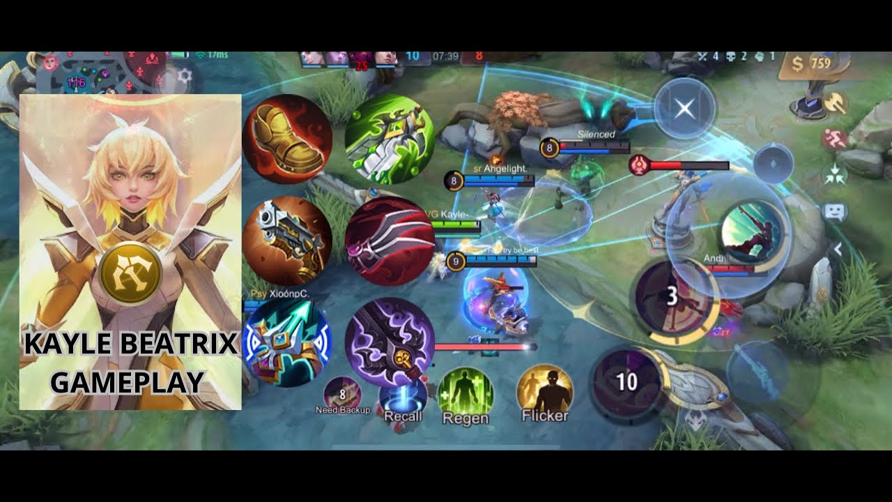 BEATRIX MOBILE LEGEND GAMEPLAY HOW TO PLAY AGRRESIVE AND SAFELY AT THE ...
