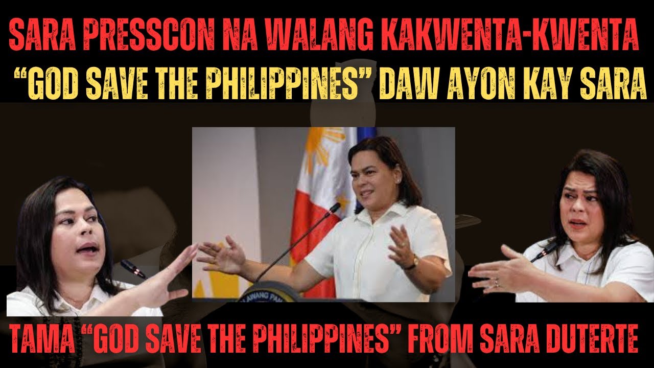 SARA PRESSCON: "GOD SAVE THE PHILIPPINES" FROM THE DUTERTES/MAY TAMA ...