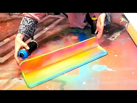 Soothing video Spray Painting art asmr - YouTube