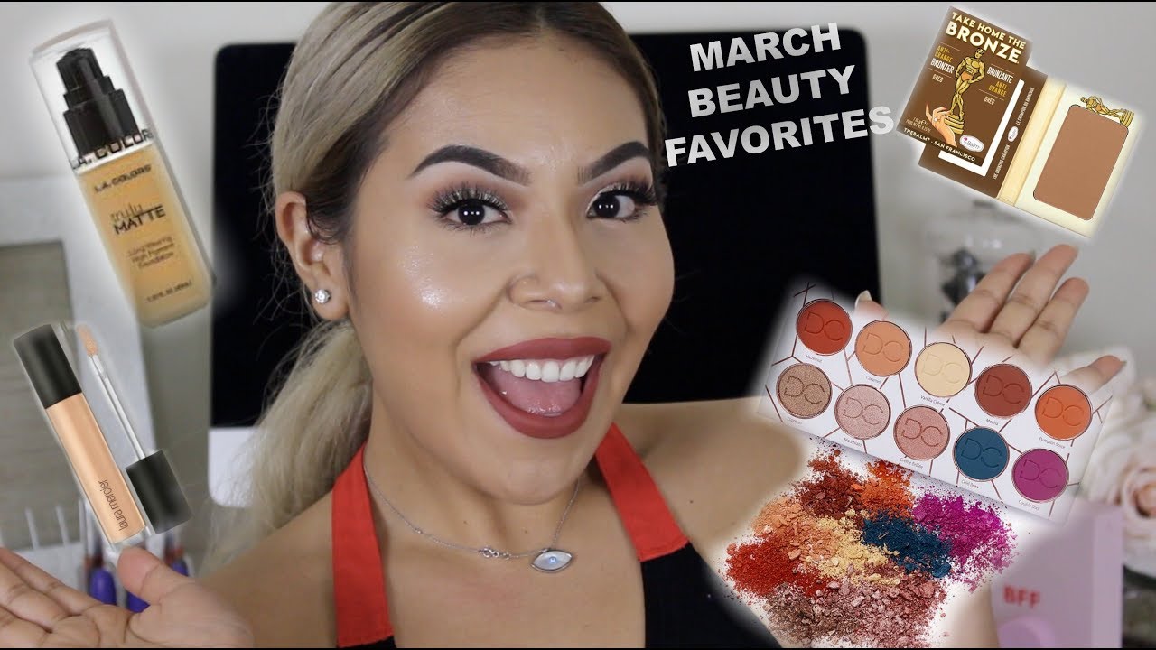 MARCH BEAUTY FAVORITES|| TRY ON TUTORIAL - YouTube