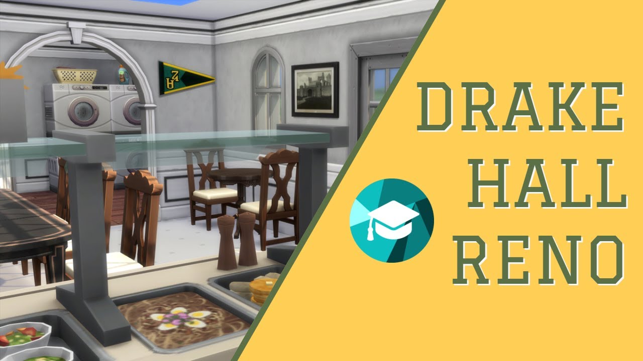 DRAKE HALL RENO 📚🏫 || The Sims 4 Discover University - YouTube