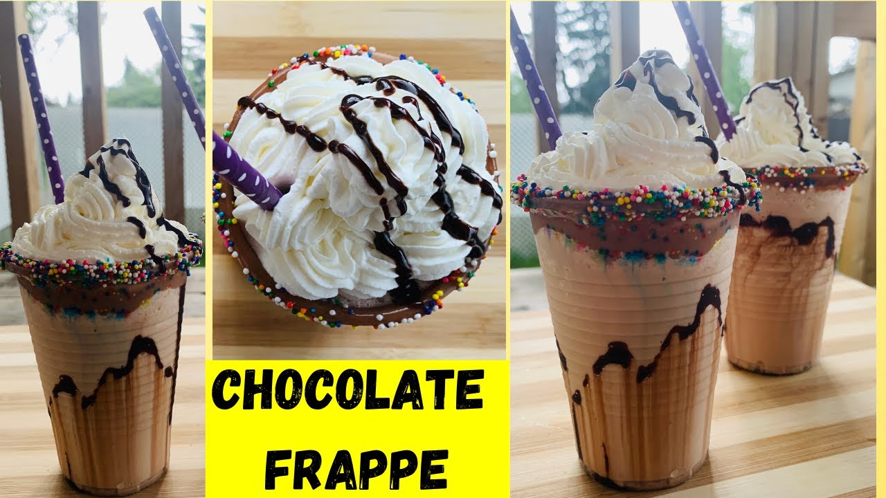 Chocolate Frappe Recipe - Cafe Style Summer Drink | The Flawless World ...