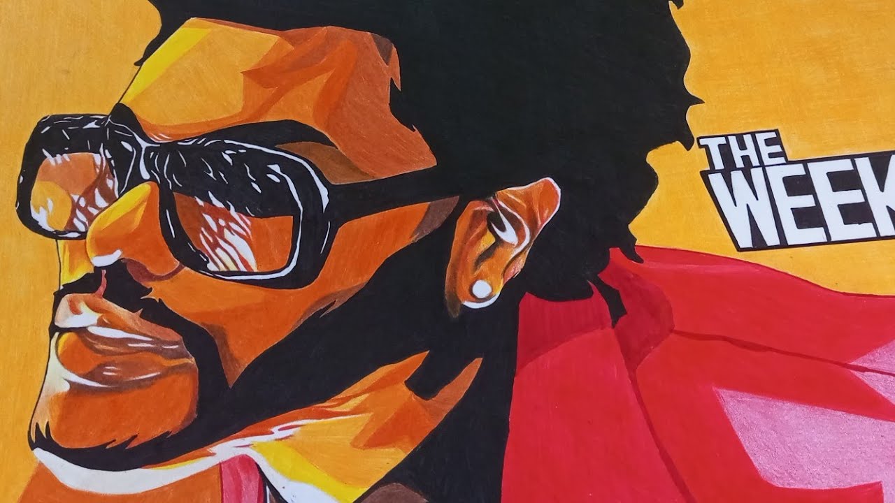 Colored Drawing -The Weeknd - YouTube
