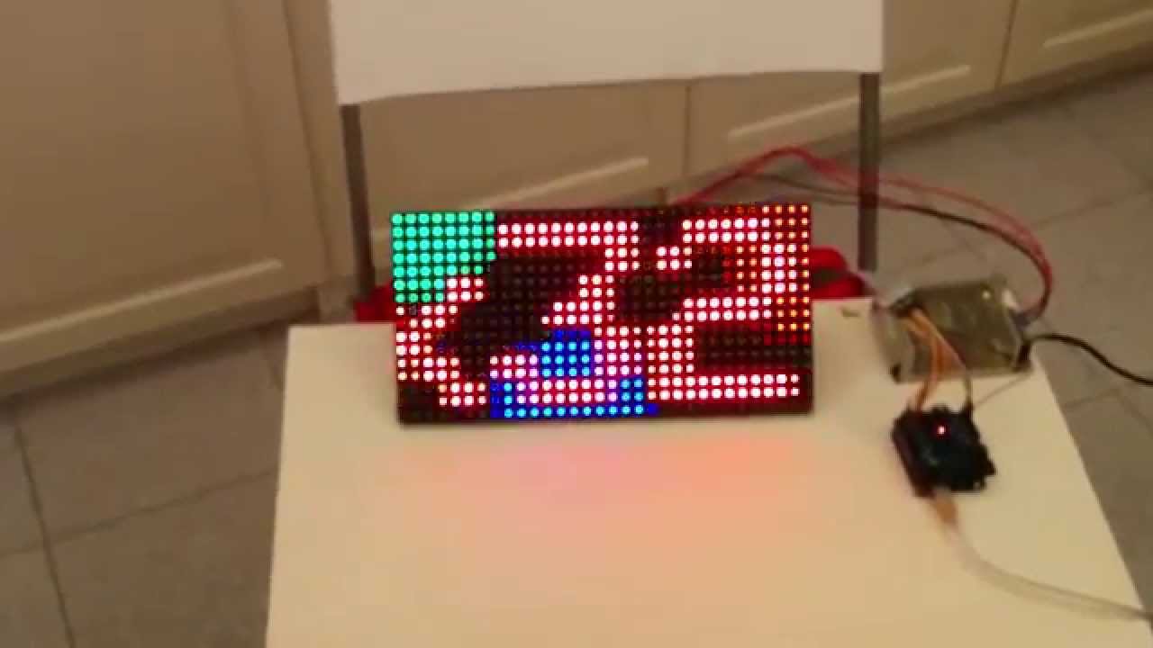 32x16 RGB LED Matrix - YouTube