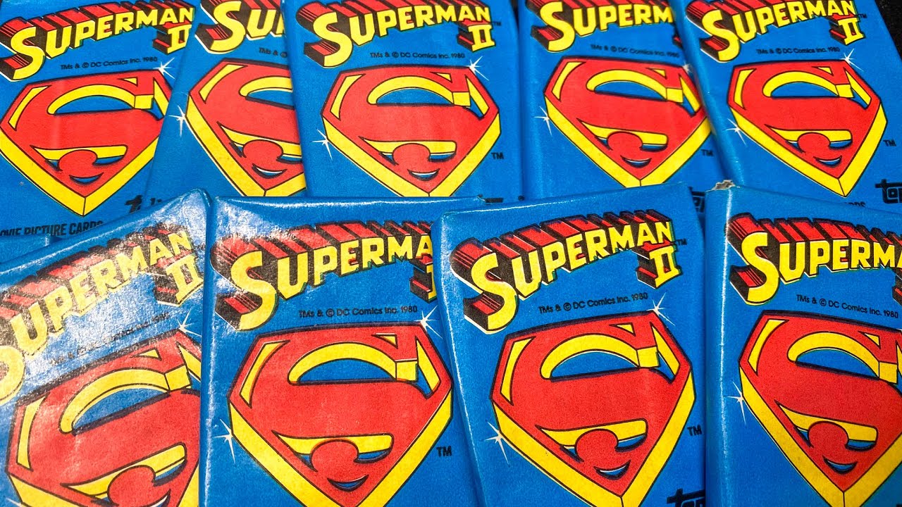 ASMR: Superman 2 cards from 1980 / whispering / gum chewing - YouTube
