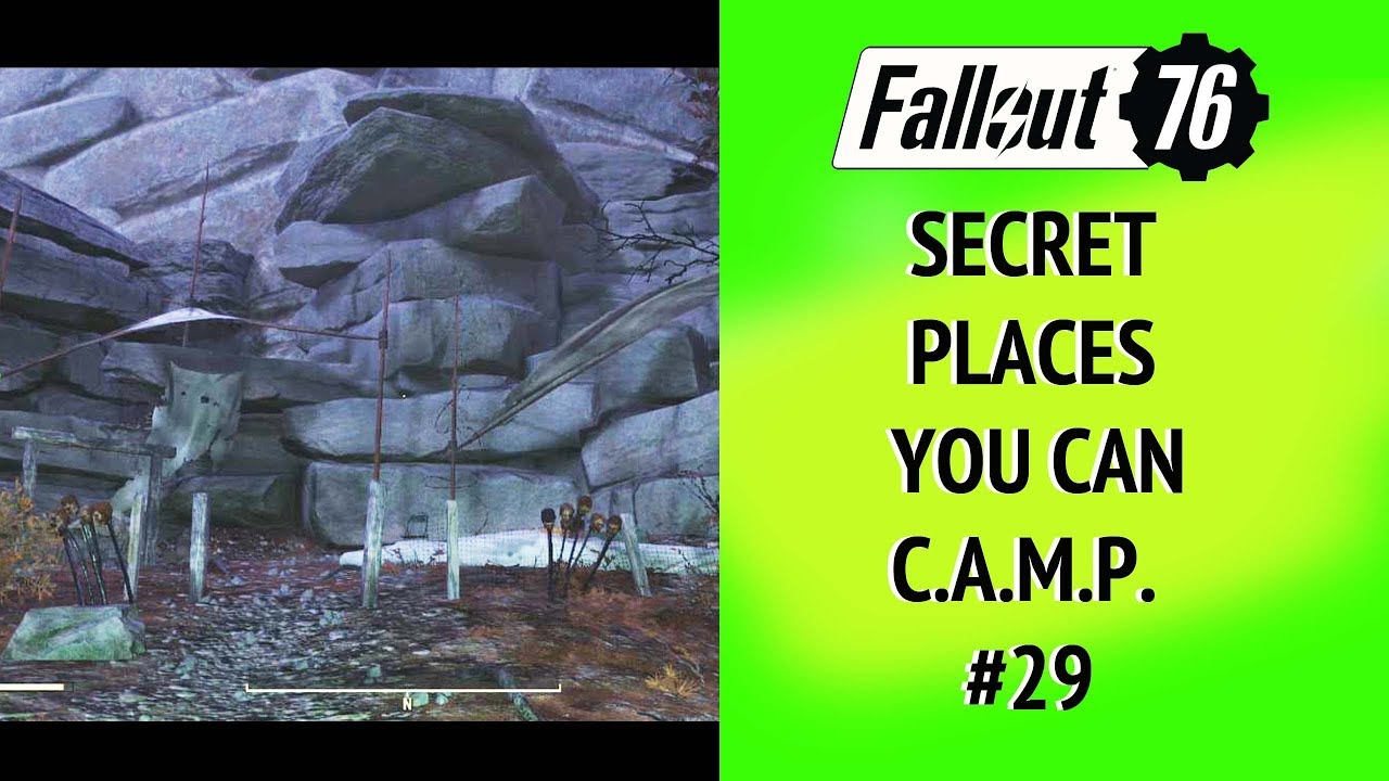 Fallout 76 Secret Places you can CAMP #29 Raider camp. - YouTube
