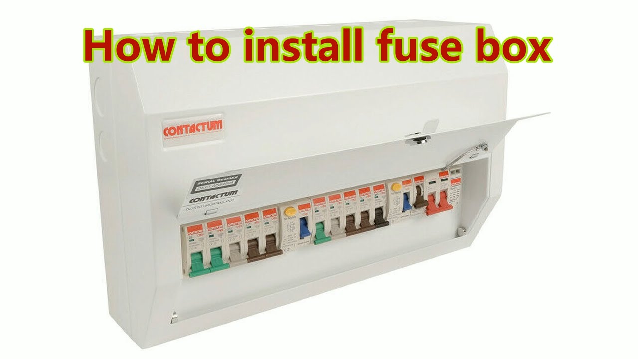 How to install contactum consumer unit.18th edition distribution board ...