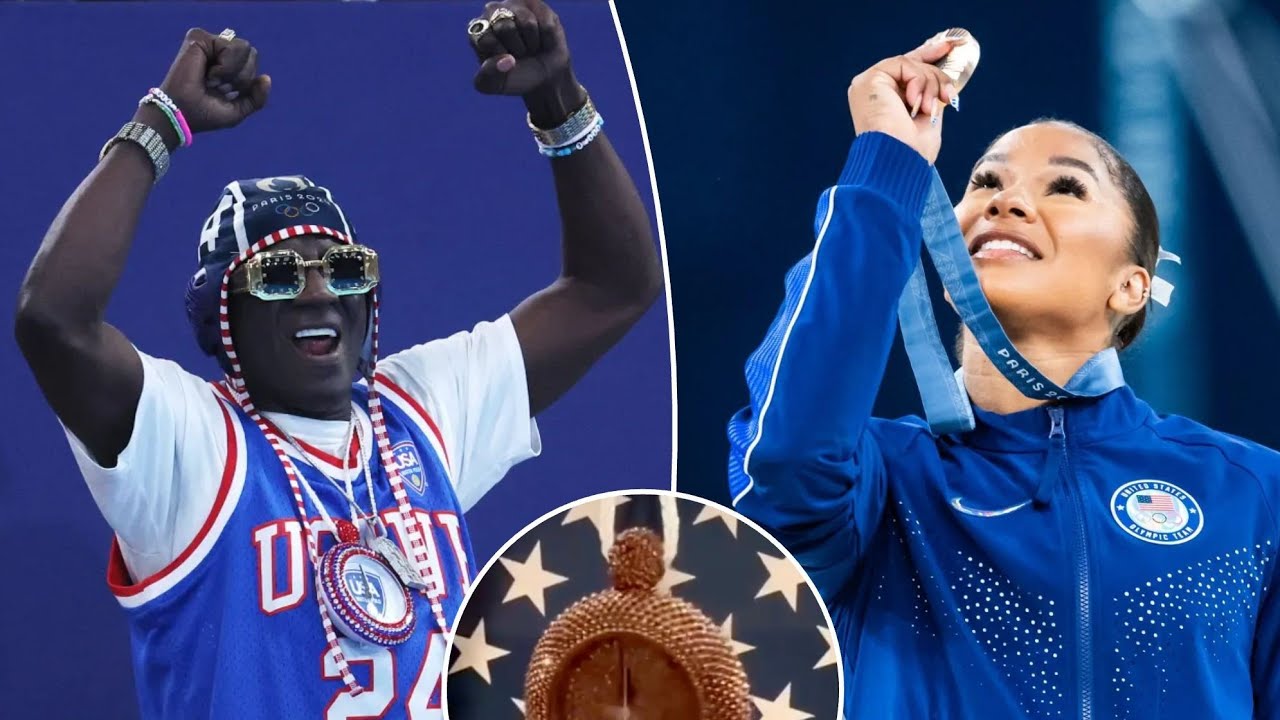 Flavor Flav Unveils Bronze Clock He Made for Jordan Chiles After She ...