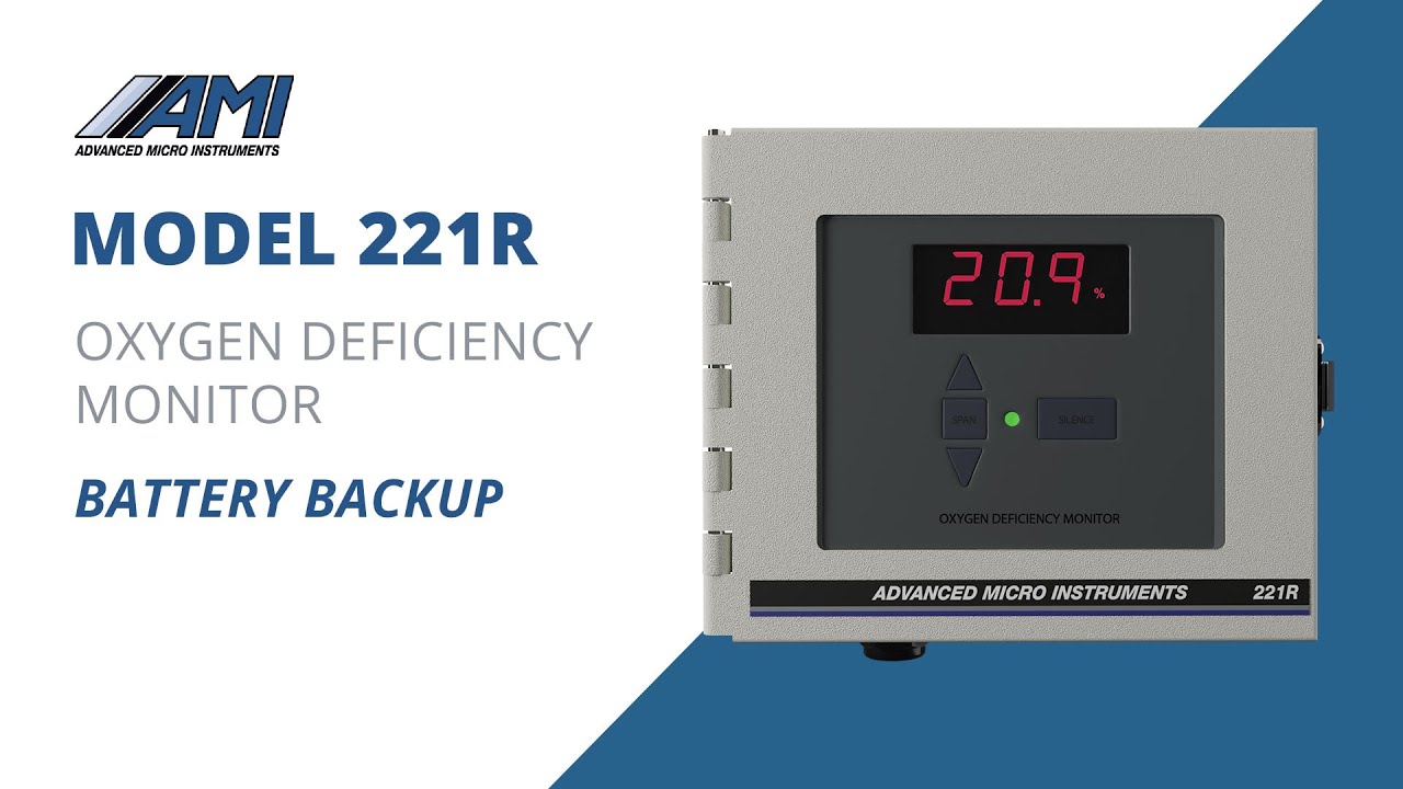 The 221R Oxygen Monitor Includes a built-in battery backup - YouTube