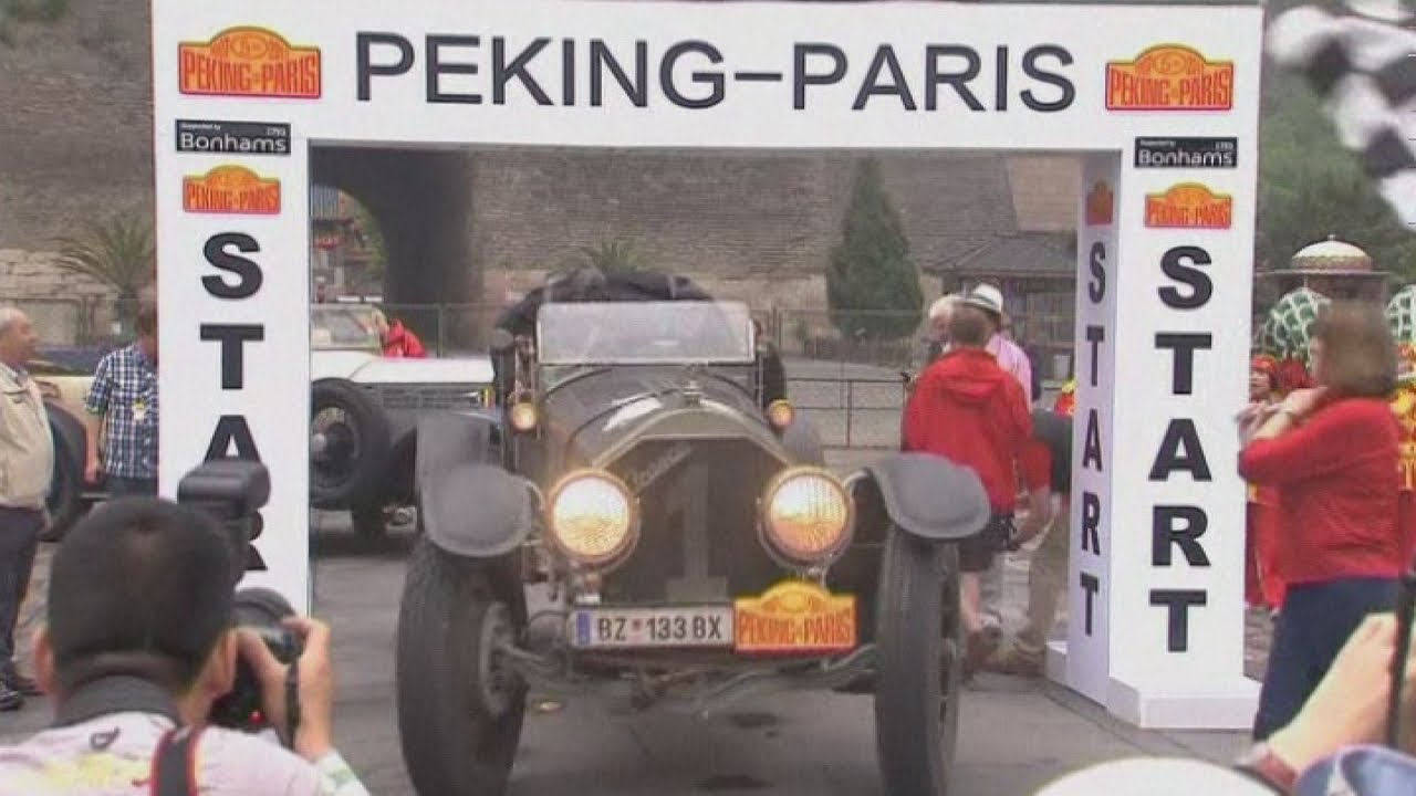 Peking to Paris 2013: Rally begins at the Great Wall of China - YouTube