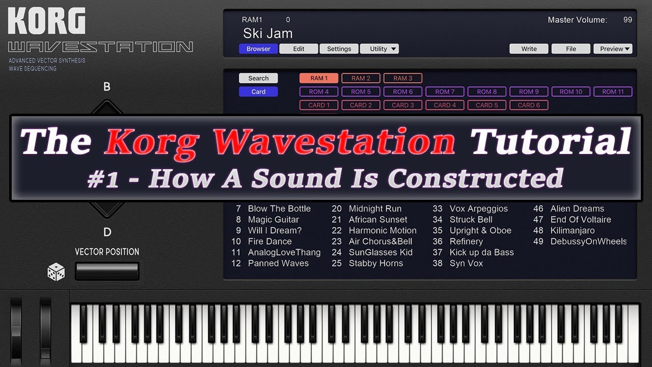 The Korg Wavestation Tutorial #1 - Introduction & Overview - YouTube