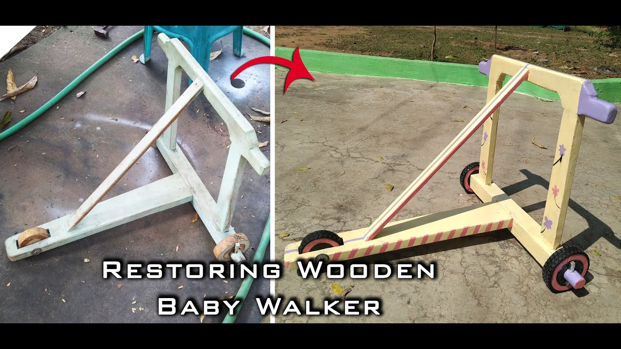 Baby walking cycle restoration | Time lapse | DIY & Crafts | Wooden art ...