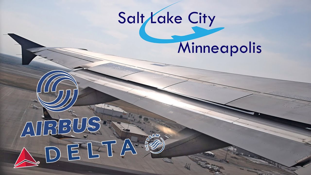 Delta Airlines Airbus A320 Take off at Salt Lake City(SLC) to ...