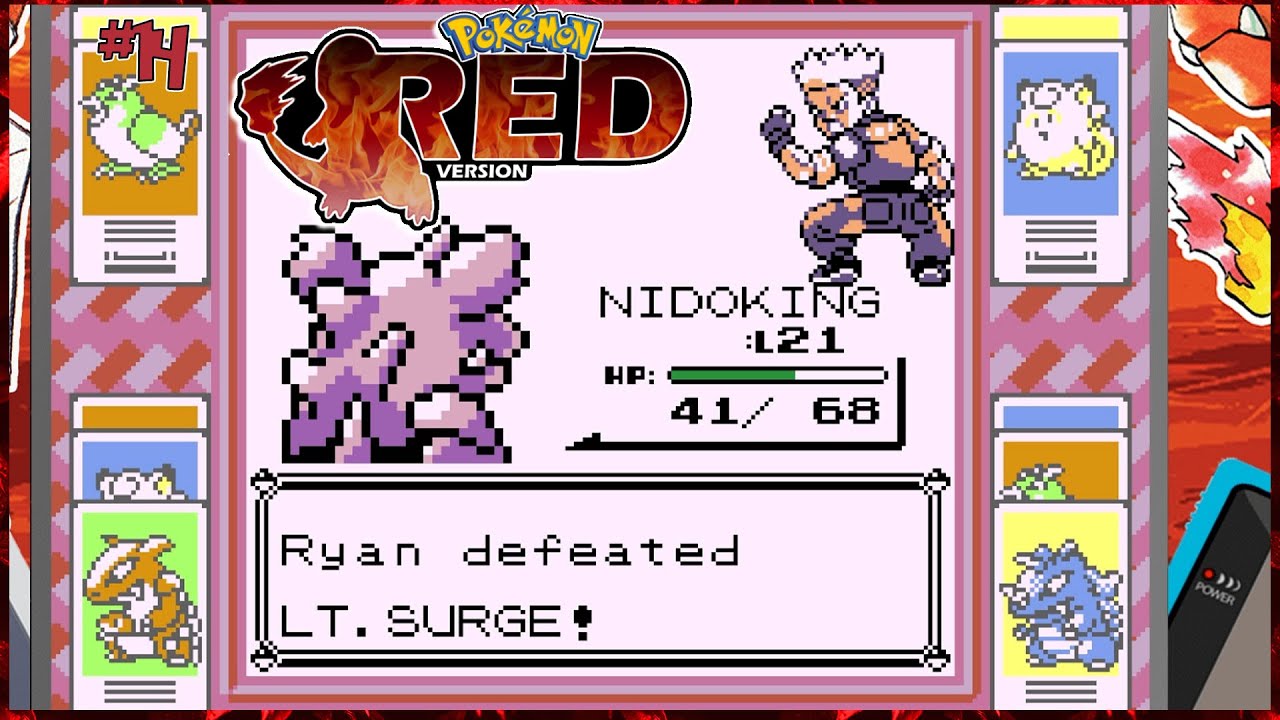 Electric Shock Showdown | Pokémon Red Part 14 - YouTube