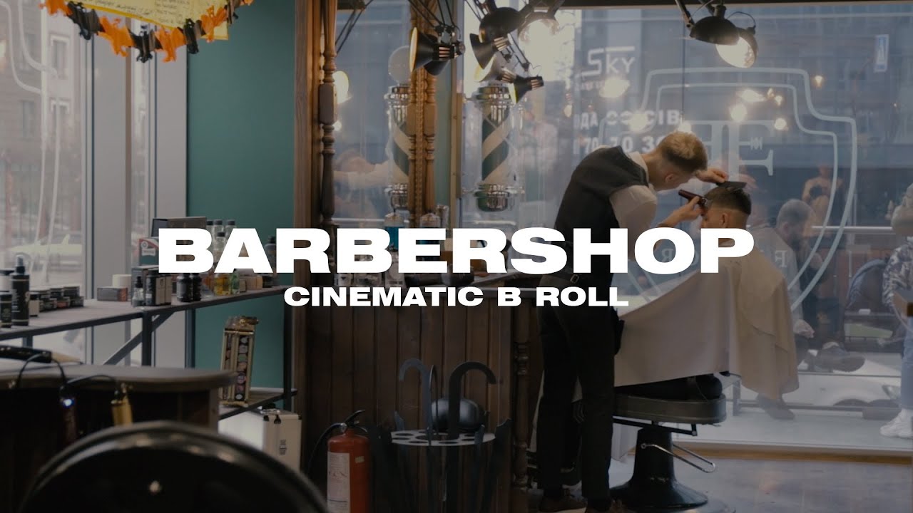 Barbershop Cinematic Commercial B roll - YouTube