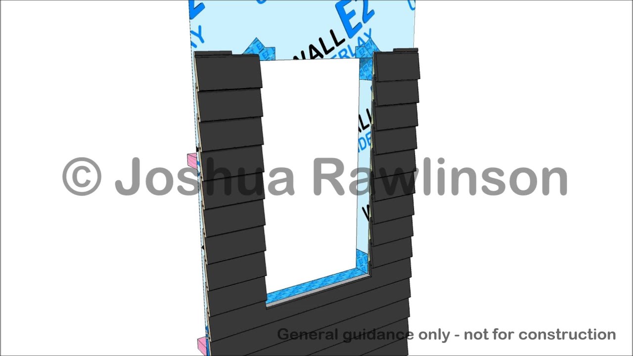 Cavity Window Construction - Head, Jamb and Sill Facing Boards - YouTube