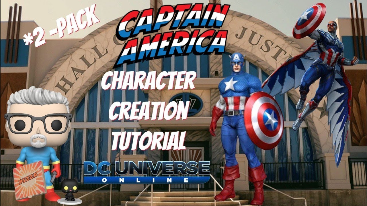 DCUO Classic and Modern Captain America Character Creation Tutorials - YouTube