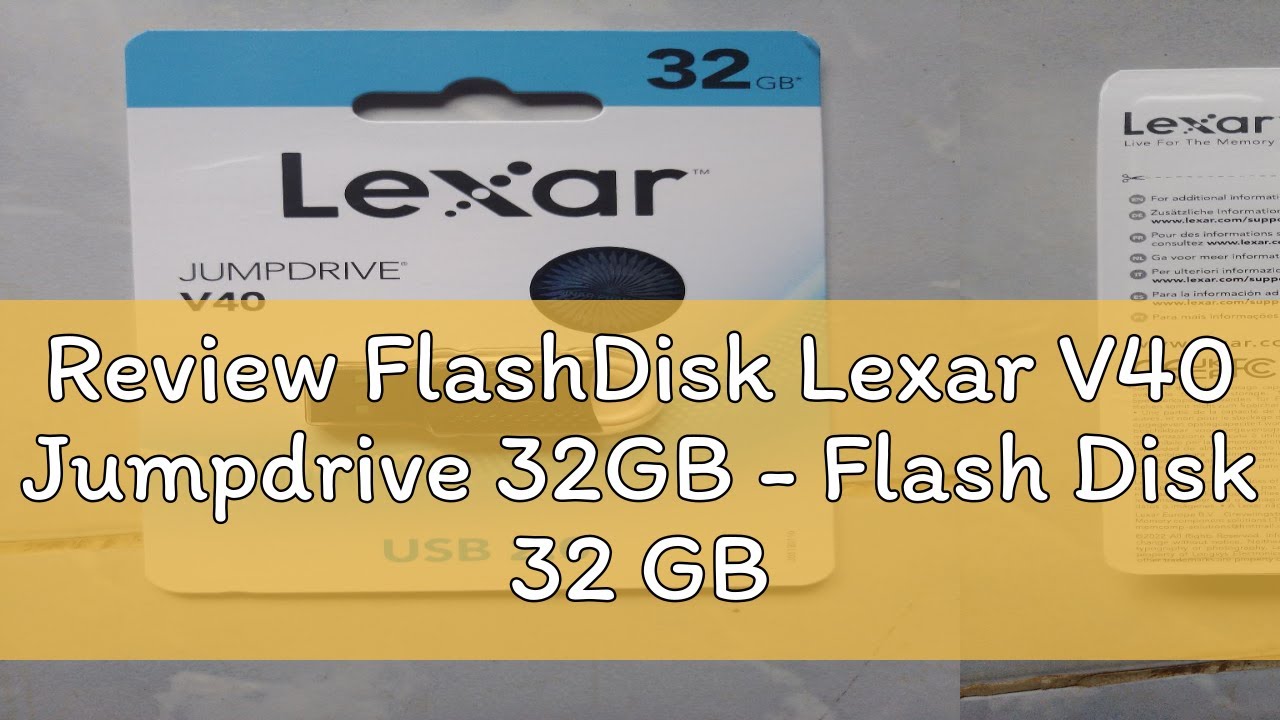 Review FlashDisk Lexar V40 Jumpdrive 32GB - Flash Disk 32 GB USB 2.0 - YouTube