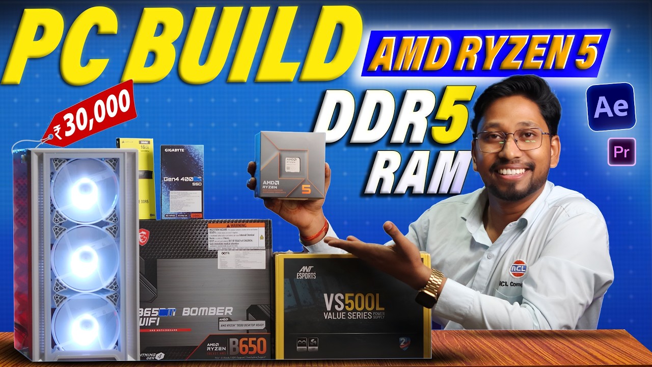 Under ₹35,000 Gaming & Editing PC Build in 2025🔥Best Budget Streaming PC Setup🎮 | NCL Computer ...