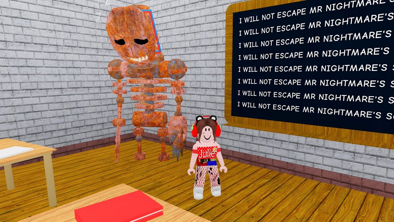 OMG 😲 HARD MODE 😢ESCAPE MR.NIGHTMARE SCHOOL OBBYFULL WAIKTHROUGH ...