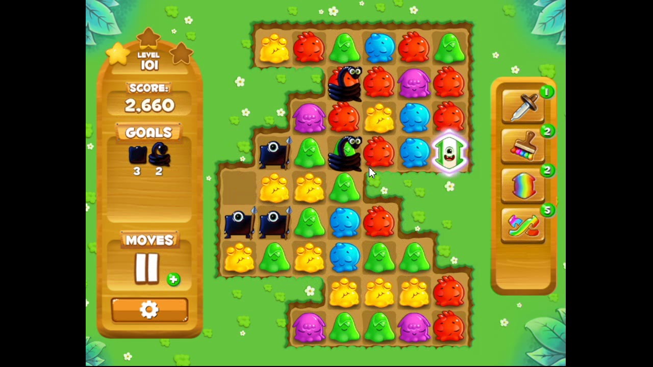 Paint Monsters level 101 - YouTube