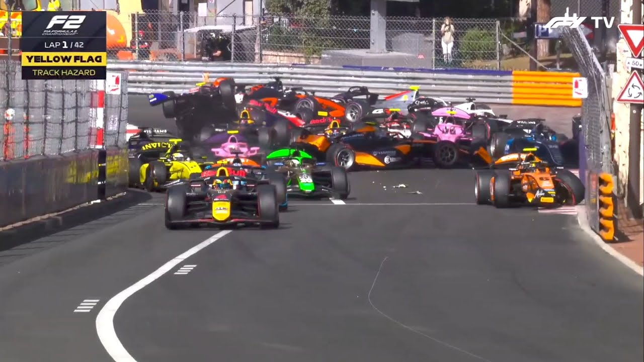 F2 Monaco Feature Race Crash | Monaco GP 2025 - YouTube