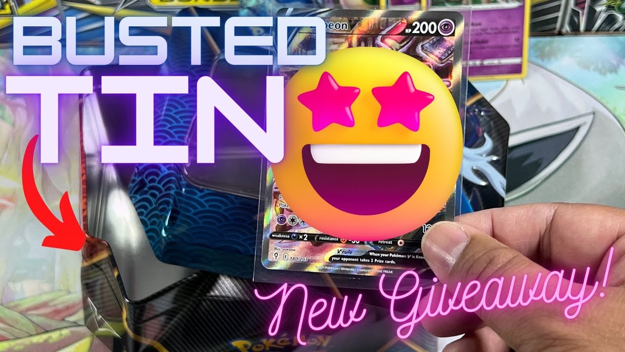 We OPEN A BUSTED TIN and pulled an ALTERNATE ART!! | #giveaway 12 |#49 ...