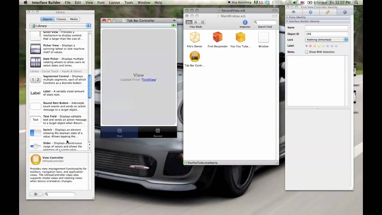 iPhone SDK Tutorial: Tab Bar App Basic's - YouTube