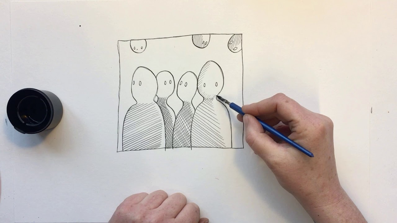 Time lapse drawing, doodle, look! - YouTube