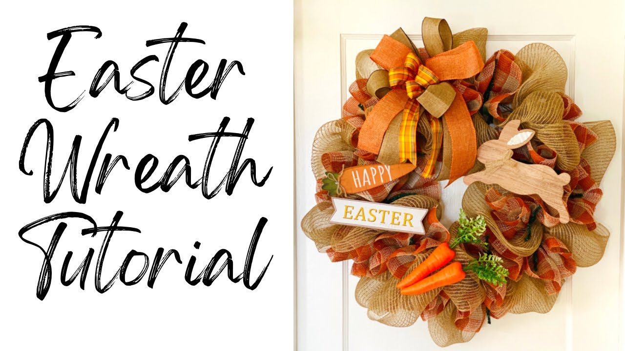 Easter Wreath Tutorial | Poof Method | Beginner Friendly - YouTube
