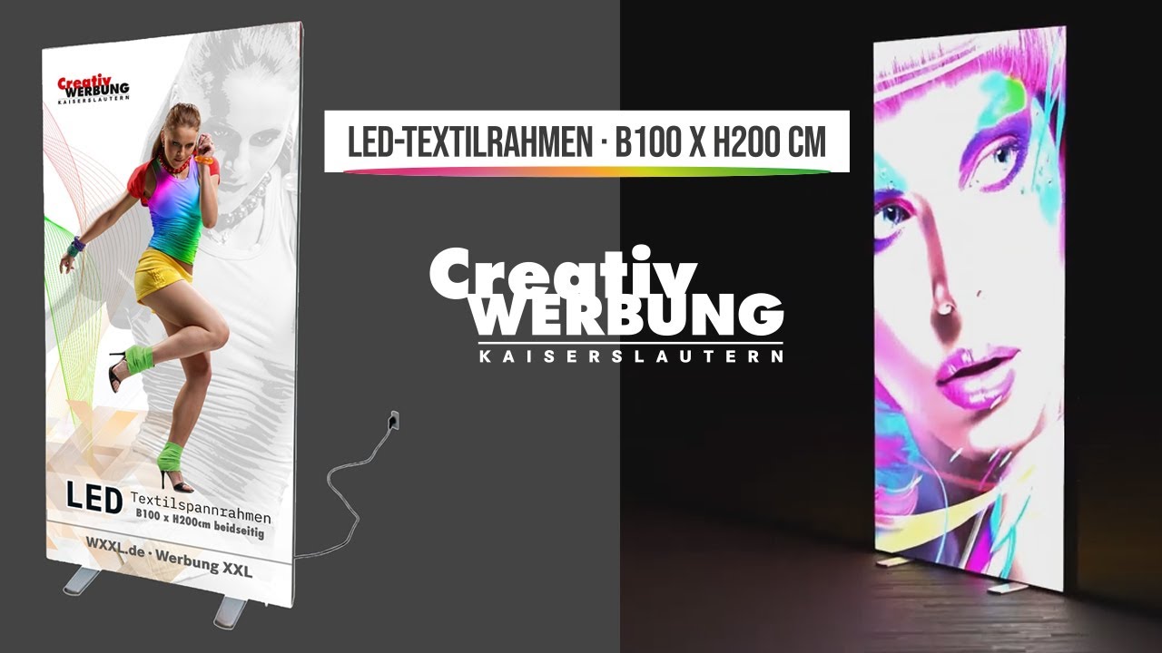 Creativ LED Textil 100x200cm Beidseitig | Aufbau-Anleitung - YouTube