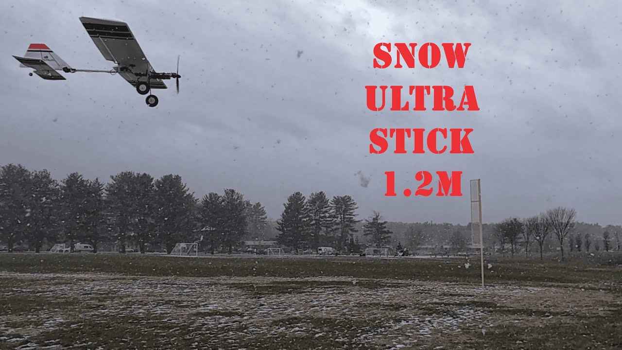 Snow Ultra Stick 1.2m - flies in the snow!!! - YouTube