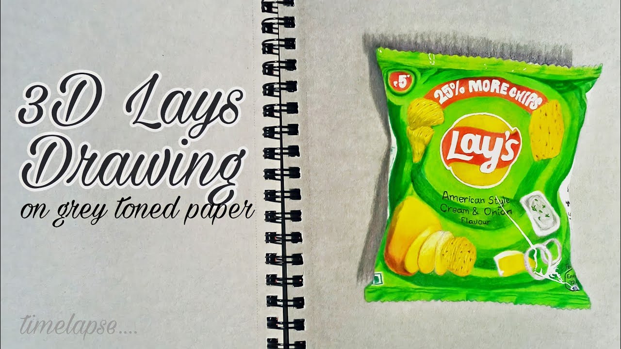 Realistic 3d Lays drawing 🏻 - YouTube