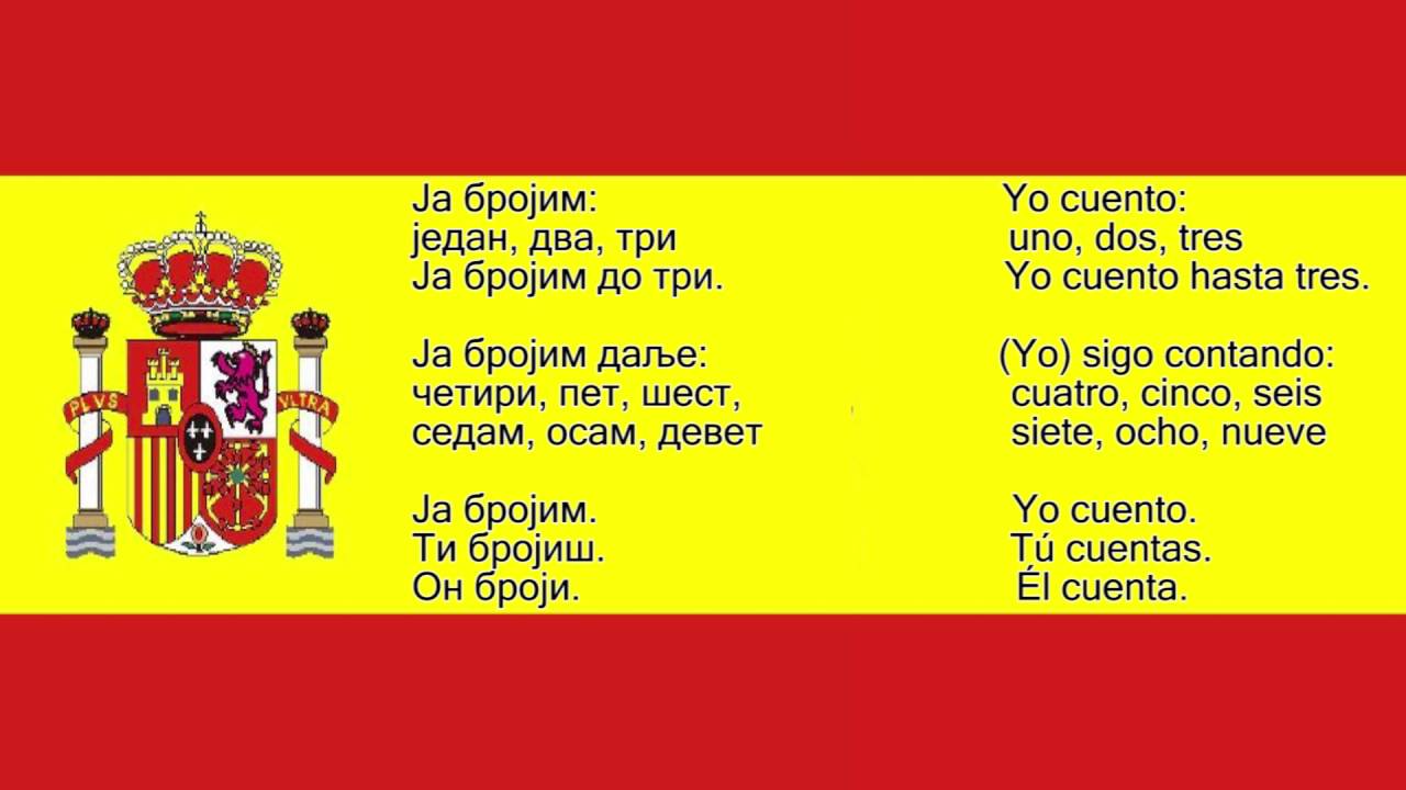 Srpsko Spanski za pocetnike 07 - YouTube
