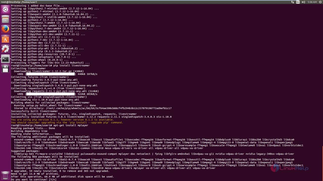 How to install Live Streamer in Ubuntu - YouTube