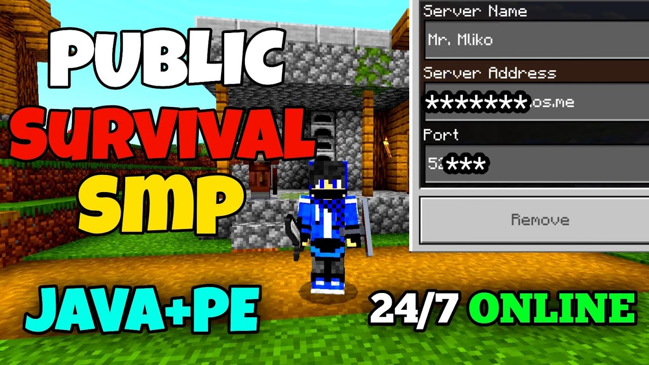 Best Public SMP Server For Minecraft Pocket Edition 1.20 🤩 ||24/7 ...