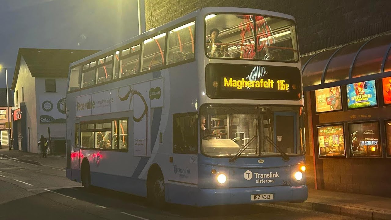 Translink Ulsterbus Volvo B7TL ALX 400 2313 (Route 116e) - YouTube