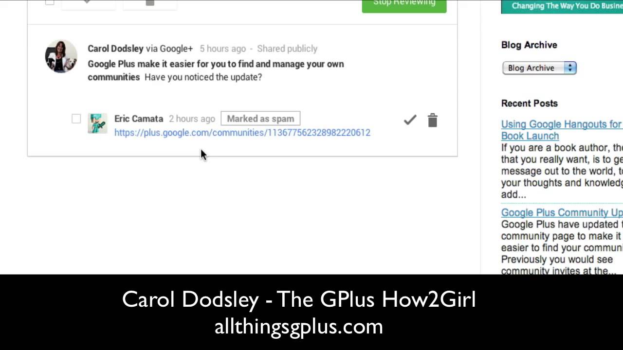 How not to use Google Plus comments - YouTube
