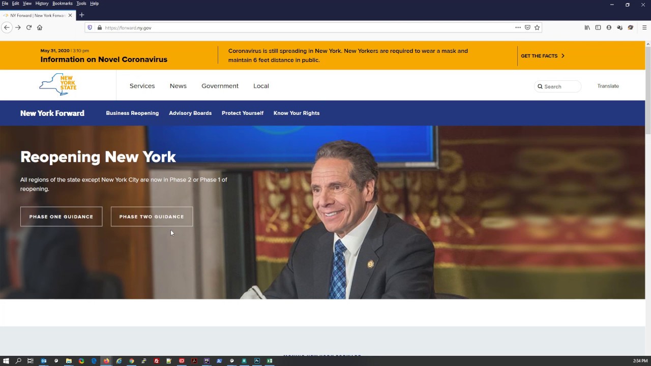 NY Forward: Phase Two: Read Industry-Specific Guidelines - YouTube
