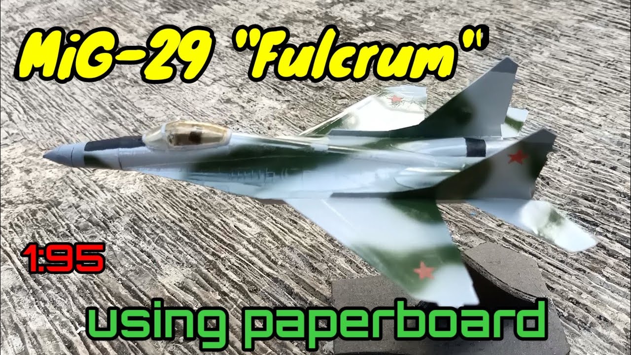 How to make MiG-29 "Fulcrum" | DIY fighter jet #fighterplane # ...