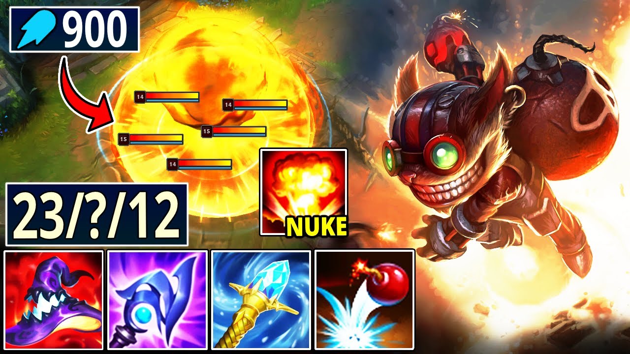 FULL BURST ZIGGS NUKES THE ENEMY TEAM - MAX DAMAGE BUILD (900 AP ONE ...