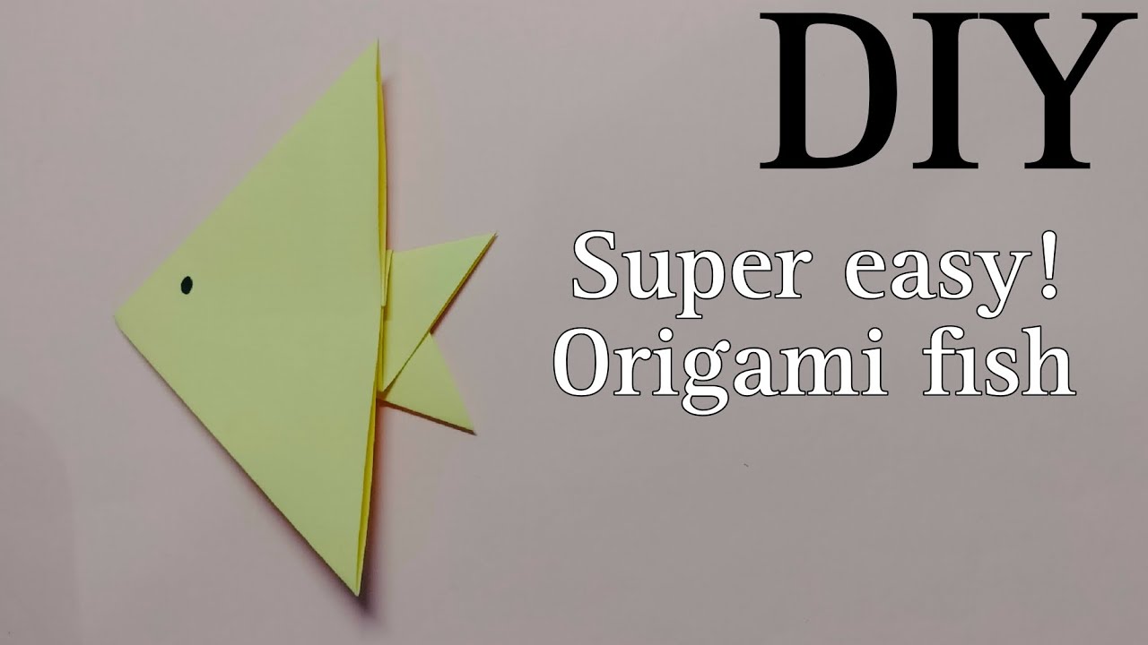Origami fish | How to make an origami fish | DIY paper fish | easy ...