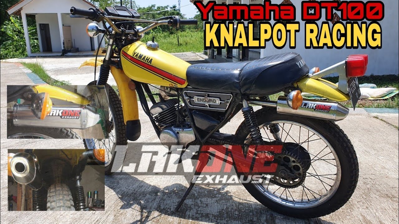 KNALPOT RACING LAKONE EXHAUST FULLSYSTEM PNP YAMAHA DT100 STAINLESS ...