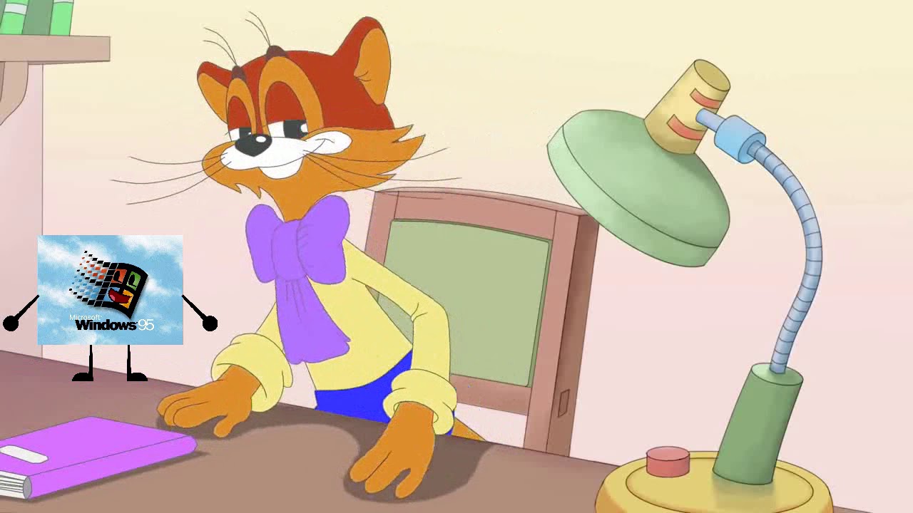 Cat Leopold and Microsoft Windows 95 Talking - YouTube